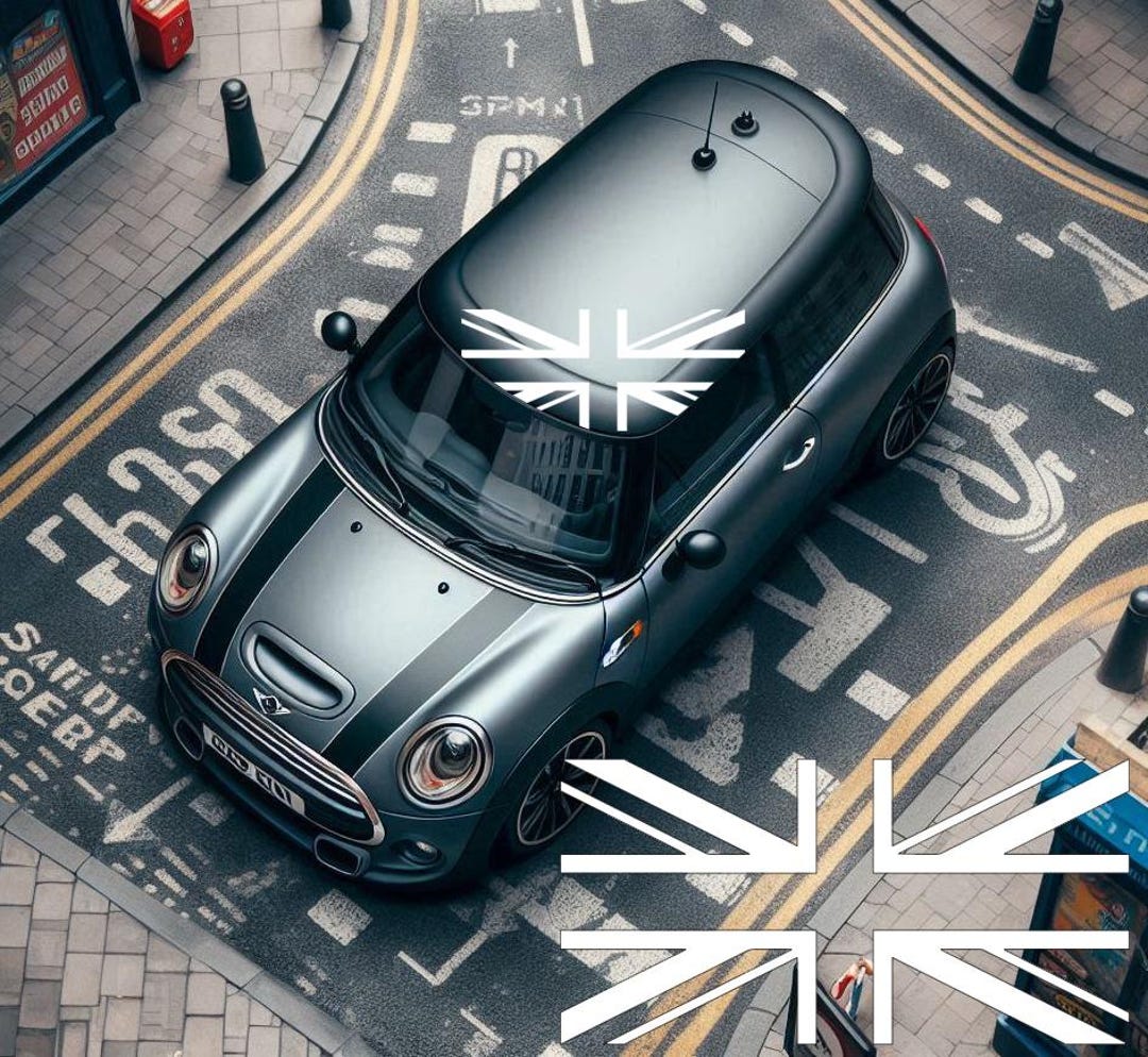 Negraphx Mini Cooper Union Jack Roof Decal High Quality Decals - Etsy