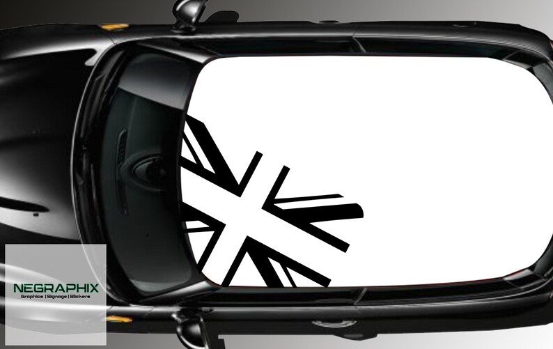 Negraphx | Mini Cooper Union Jack Roof Decal | High Quality Decals - Etsy