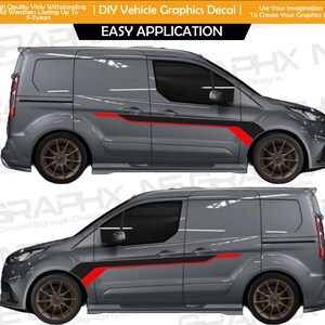 Negraphx | Ford Transit Connect MSRT Side Door Decals | High Quality ...