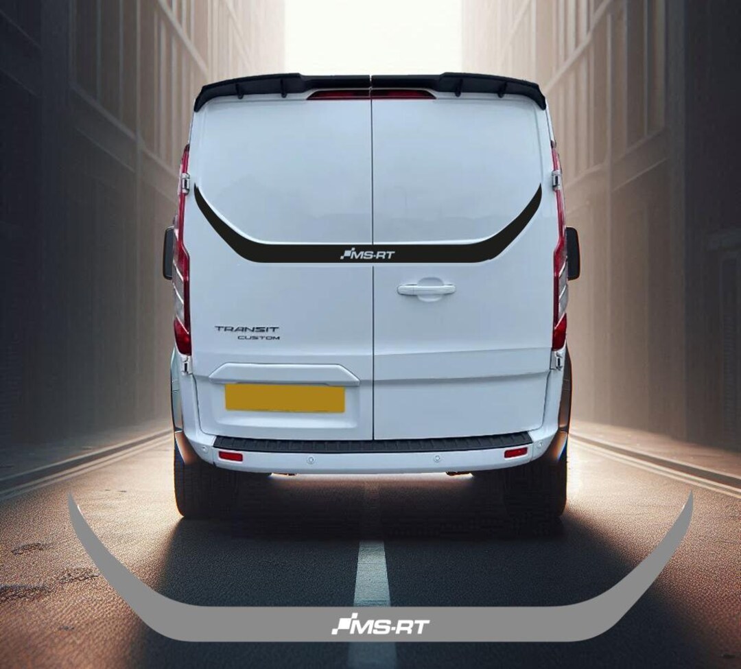 Negraphx Ford Transit Custom '' MS-RT Bull Horn'' Rear Door Decal High ...