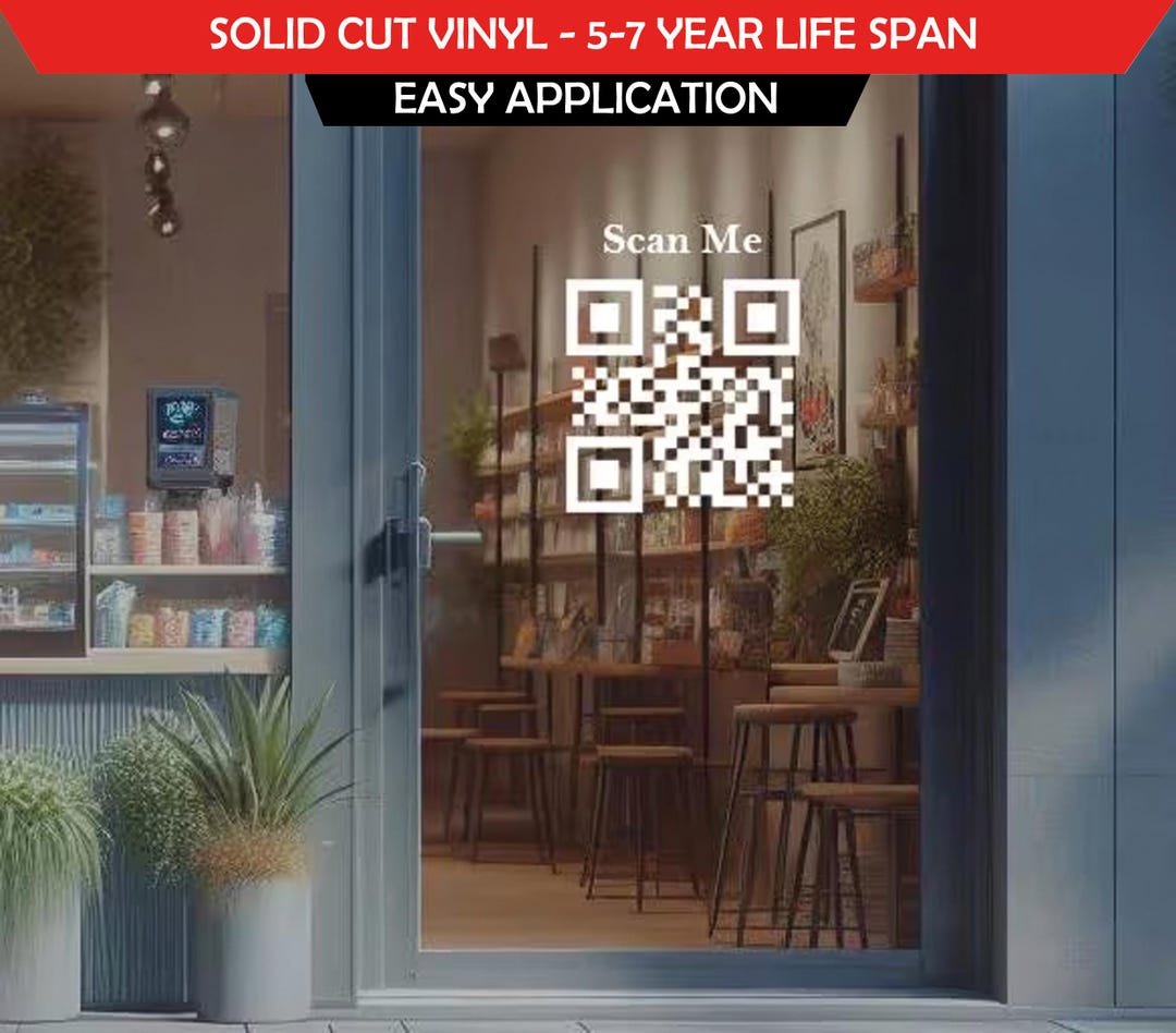 Negraphx | QR Code Window Decal | Shop Vinyl Sticker Window Door ...