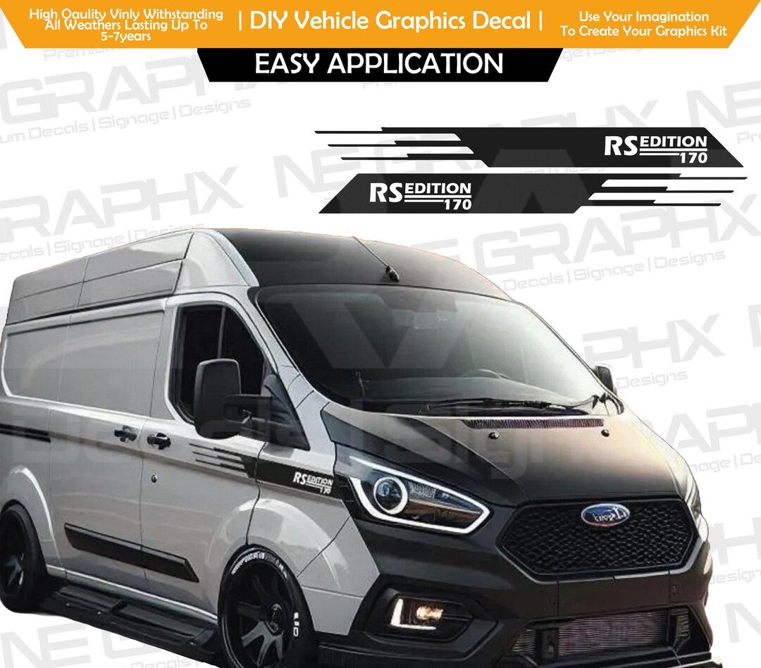 Negraphx Ford Transit Custom RS Edition Wing Decals High Quality Decals ...