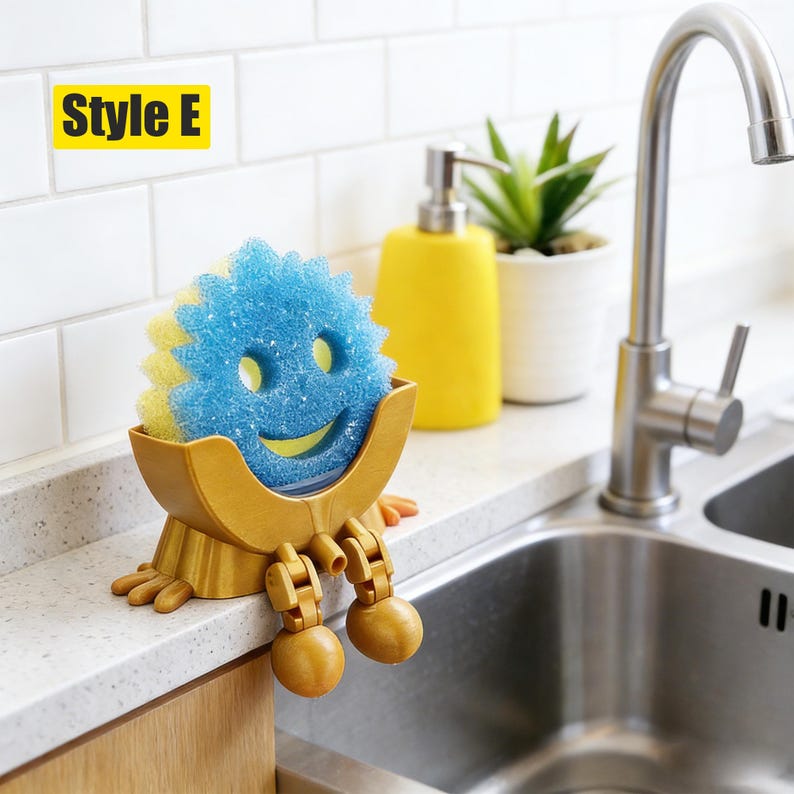3d-printed Funny Peeing Scr*b Dad*y Holder,smiley Face Dishwashing ...