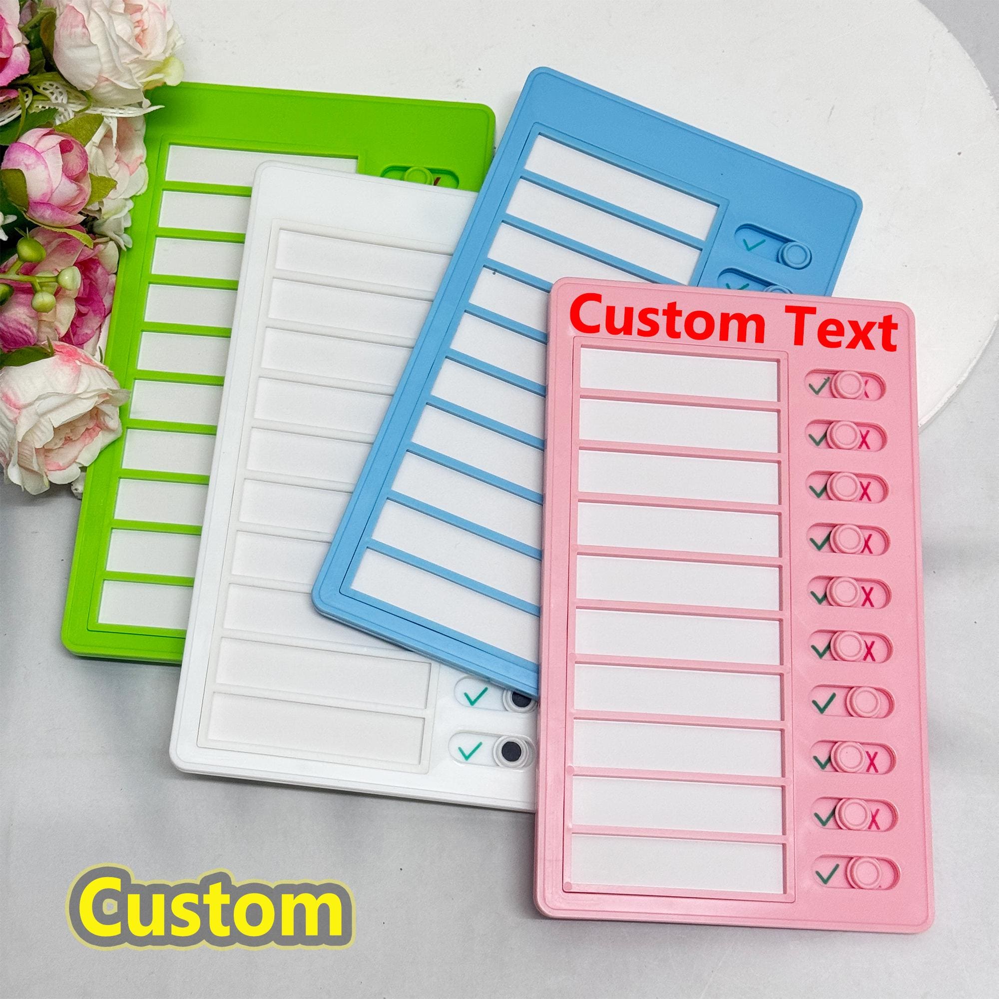 Custom Sliding Daily Routine Chart,chore Chart,kids to Do List,kid ...