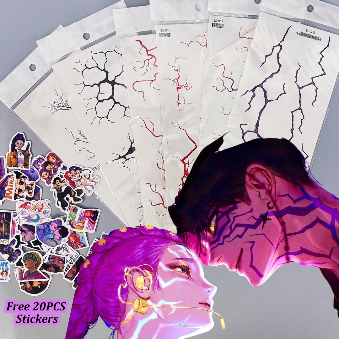 Buy Kpop Demon Hunters Temporary Tattoo,rumi Jinu Tattoo,waterproof ...