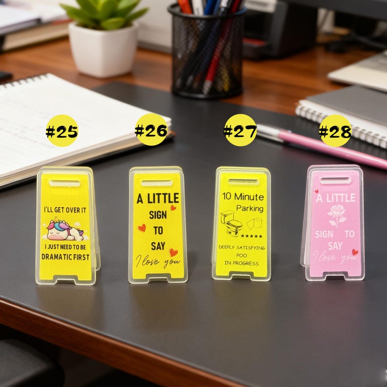 Funny Mini Office Desk Signs,workspace Desk Accessory,humorous Gift for ...