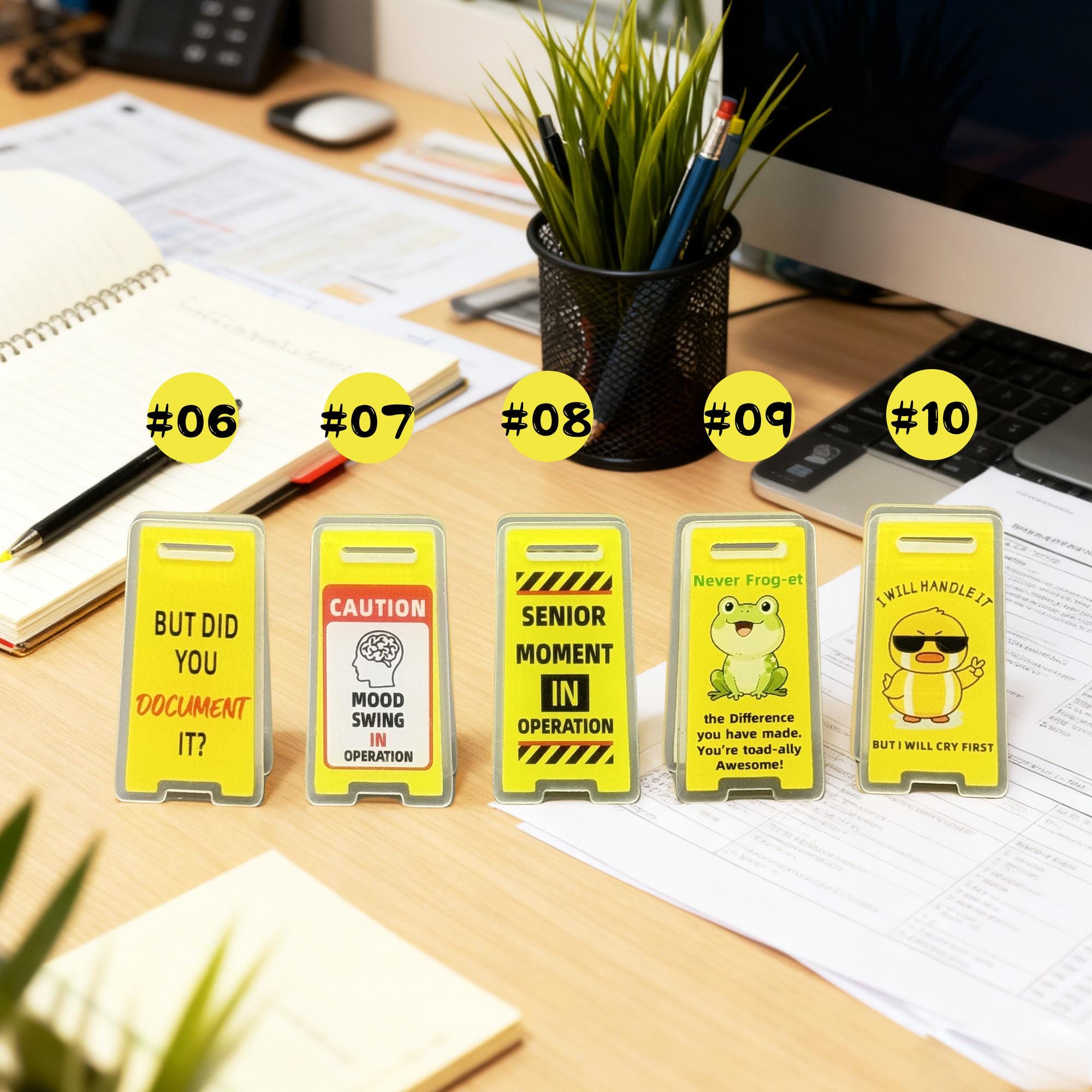 Funny Mini Office Desk Signs,workspace Desk Accessory,humorous Gift for ...