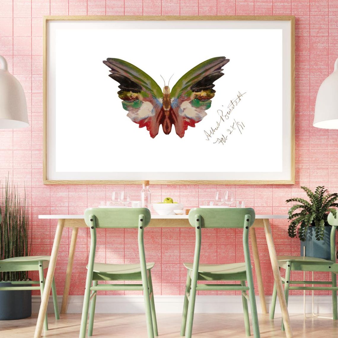 Vintage Butterfly Print | Fall Decor | Colorful Nature Illustration ...