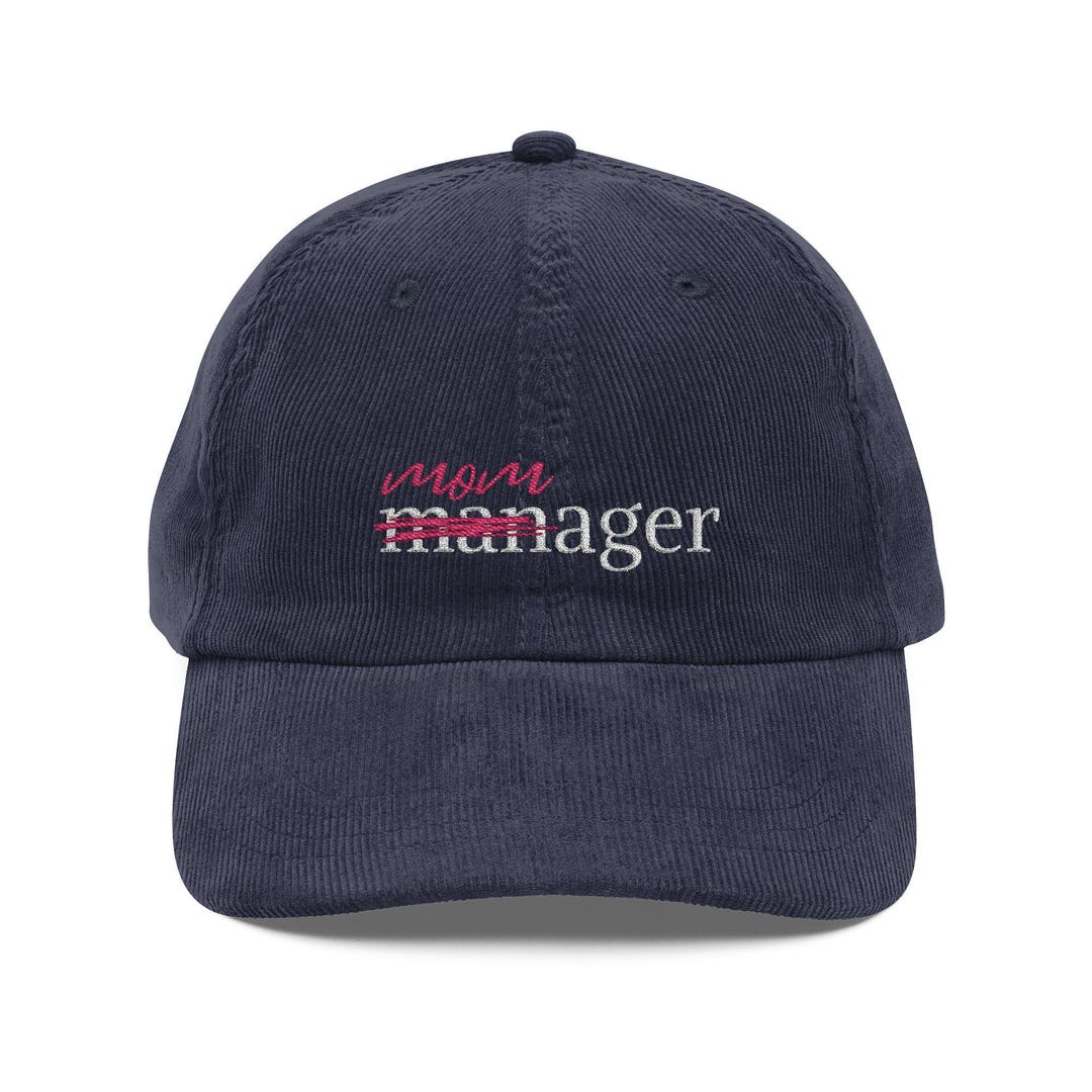 Momager Embroidered Cap | Vintage Corduroy Baseball Hat | Gifts for Mom ...