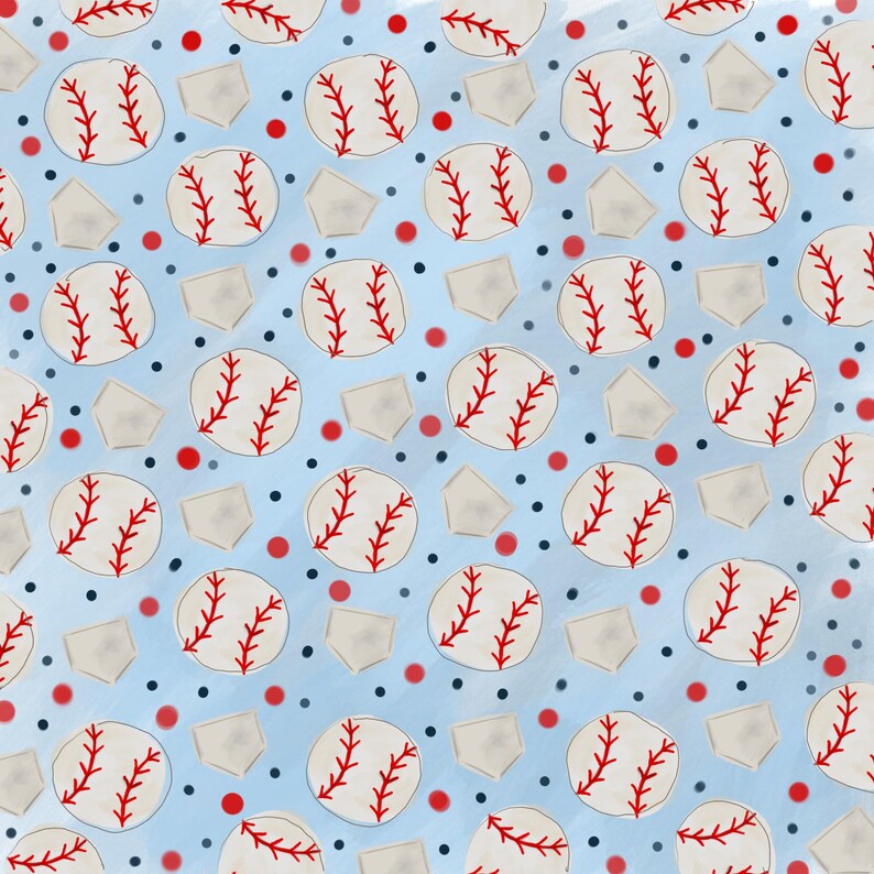 Baseball Pattern - Etsy
