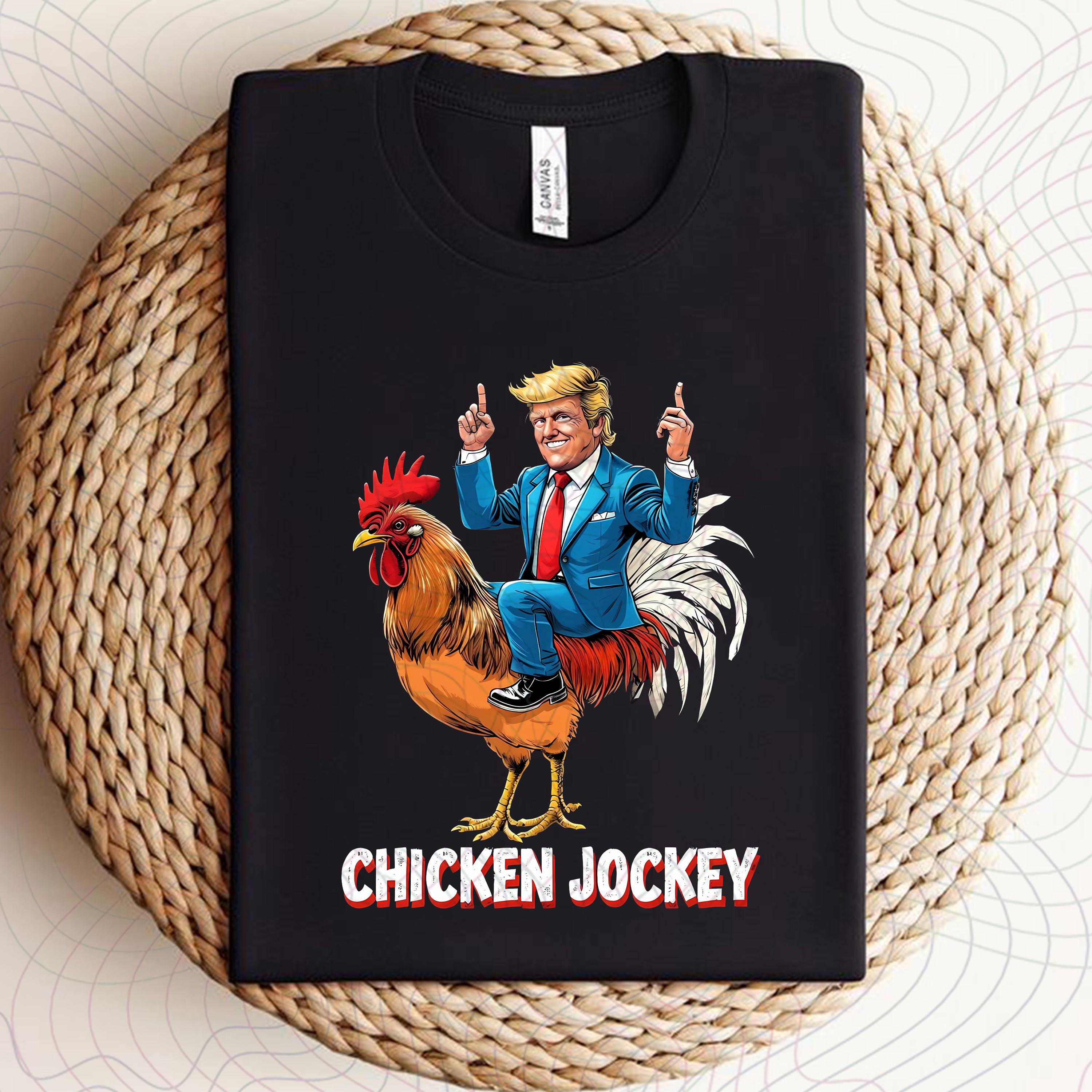 Chicken Jockey Trump PNG File, Chicken Jockey PNG, Jockey Trump Digital ...