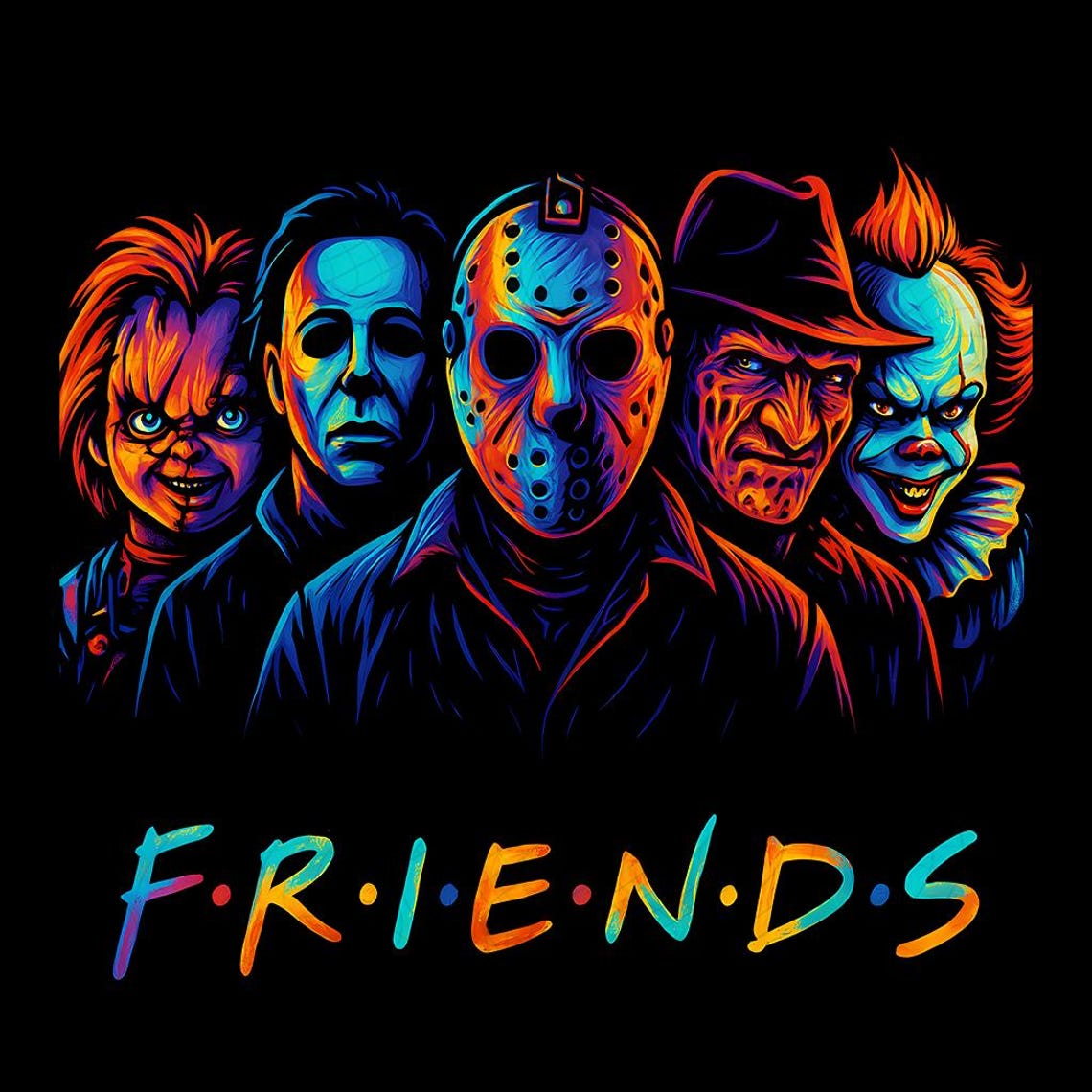 Friends Horror Characters PNG, Halloween Horror Png, Horror Movie Png ...