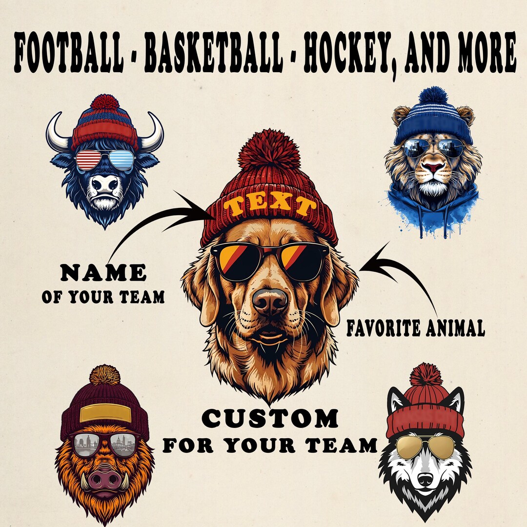 Vintage Custom Sports Logo PNG File, Logo Team Custom PNG, Personalized ...