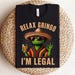 Relax Gringo I’m Legal Lizard PNG File, Retro Mexican Lizard PNG, Relax ...