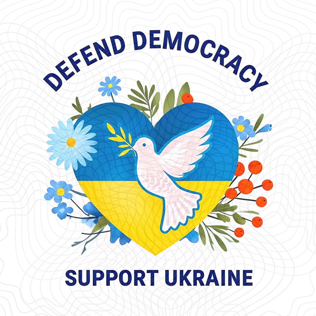 Defend Democracy Support Ukraine PNG File, Stand With Ukraine PNG ...