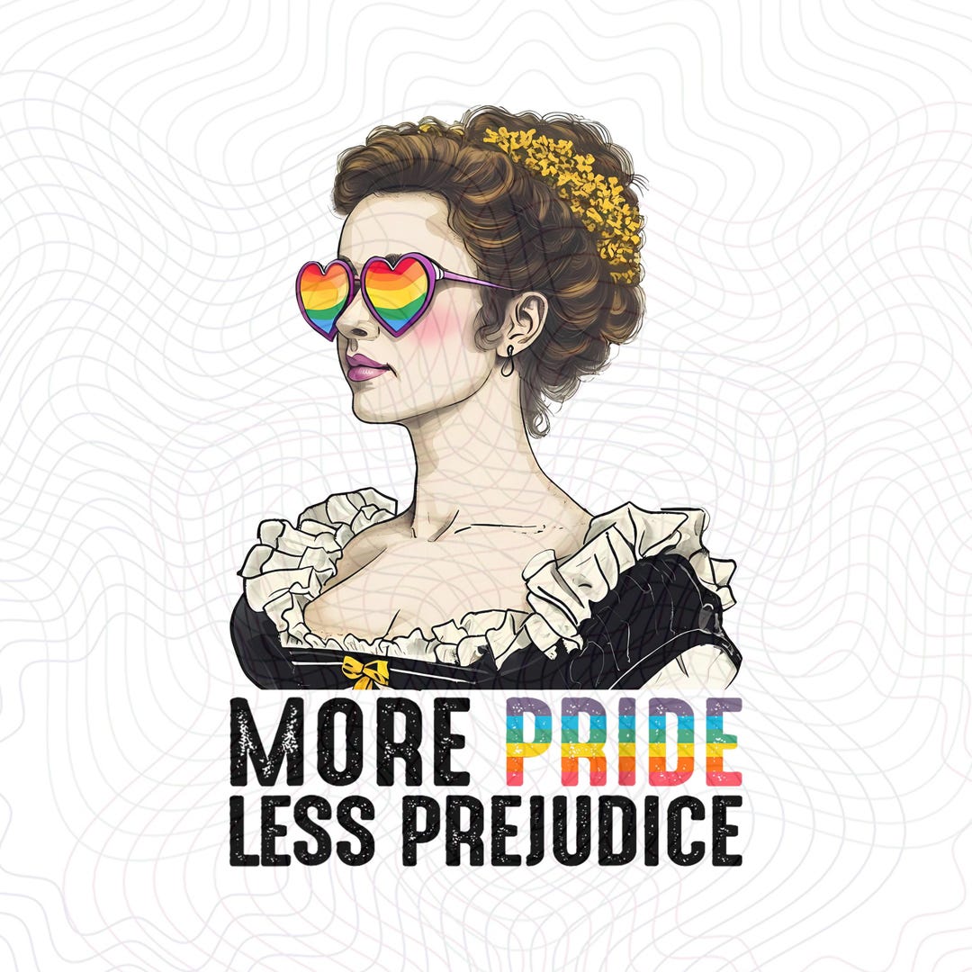 More Pride Less Prejudice LGBTQ PNG File, Pride Month Gifted PNG, More ...