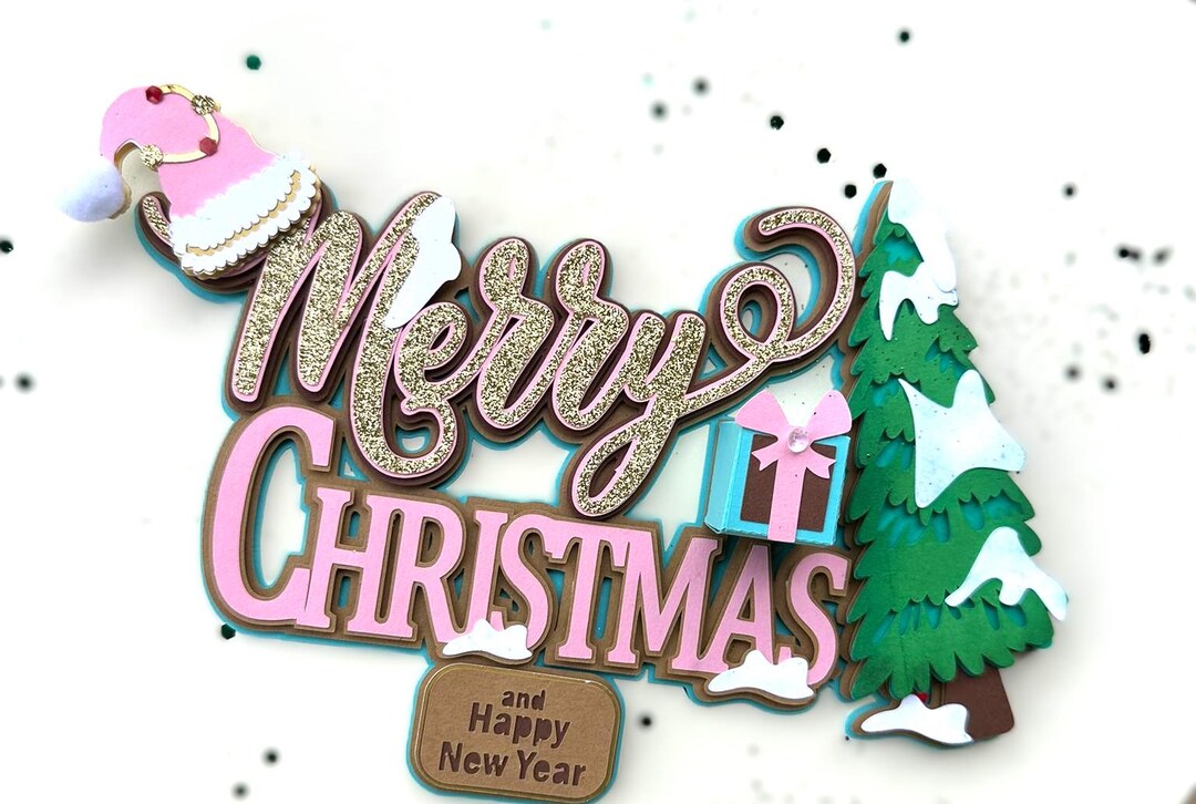 Christmas Cake Topper/ Custom Cake Topper - Etsy