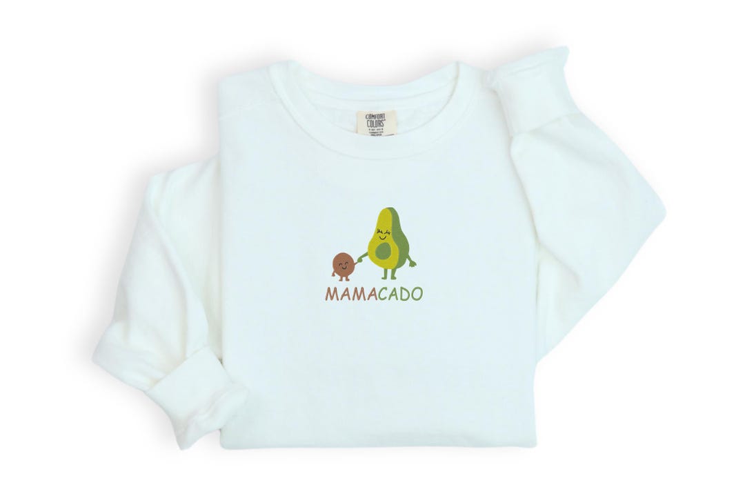 Embroidered Mamacado Sweatshirt, Comfort Color Mamacado Avocado ...