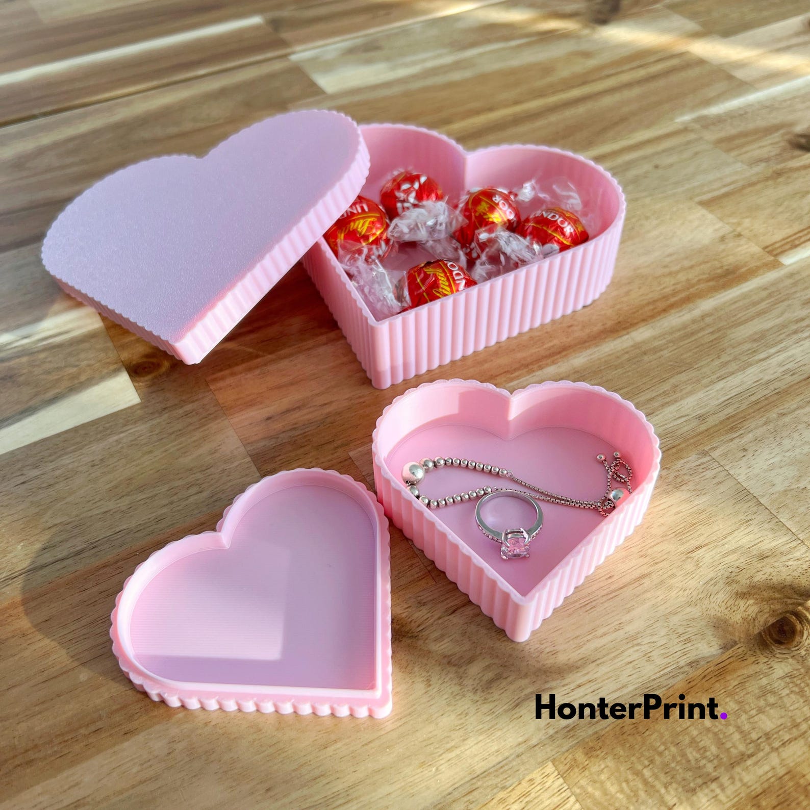 Heart Box STL File for 3D Printing, 3D Valentine’s Gift Storage Box ...
