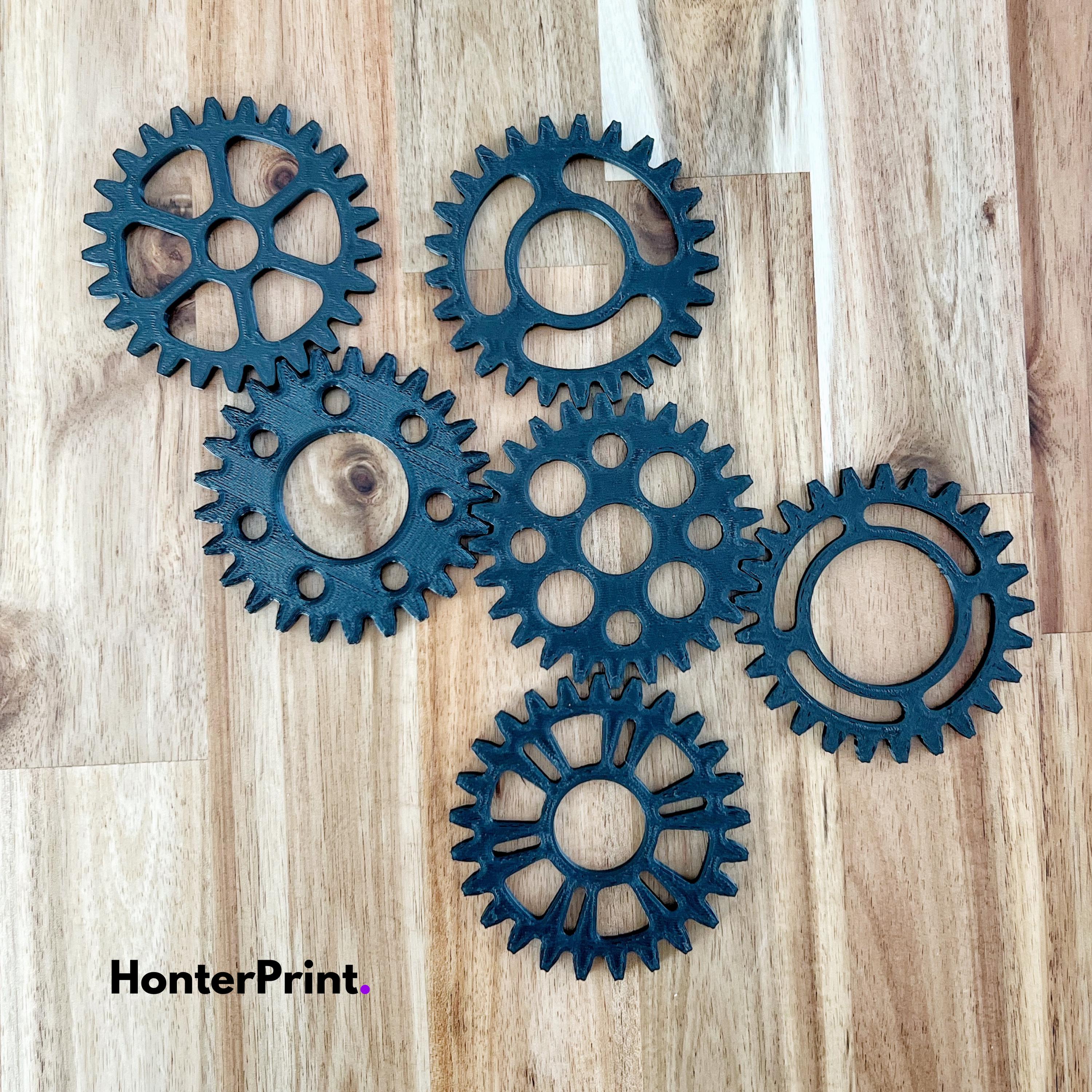 3D Printable Stl Files Coaster Set, Gear Coaster STL Files for 3D ...