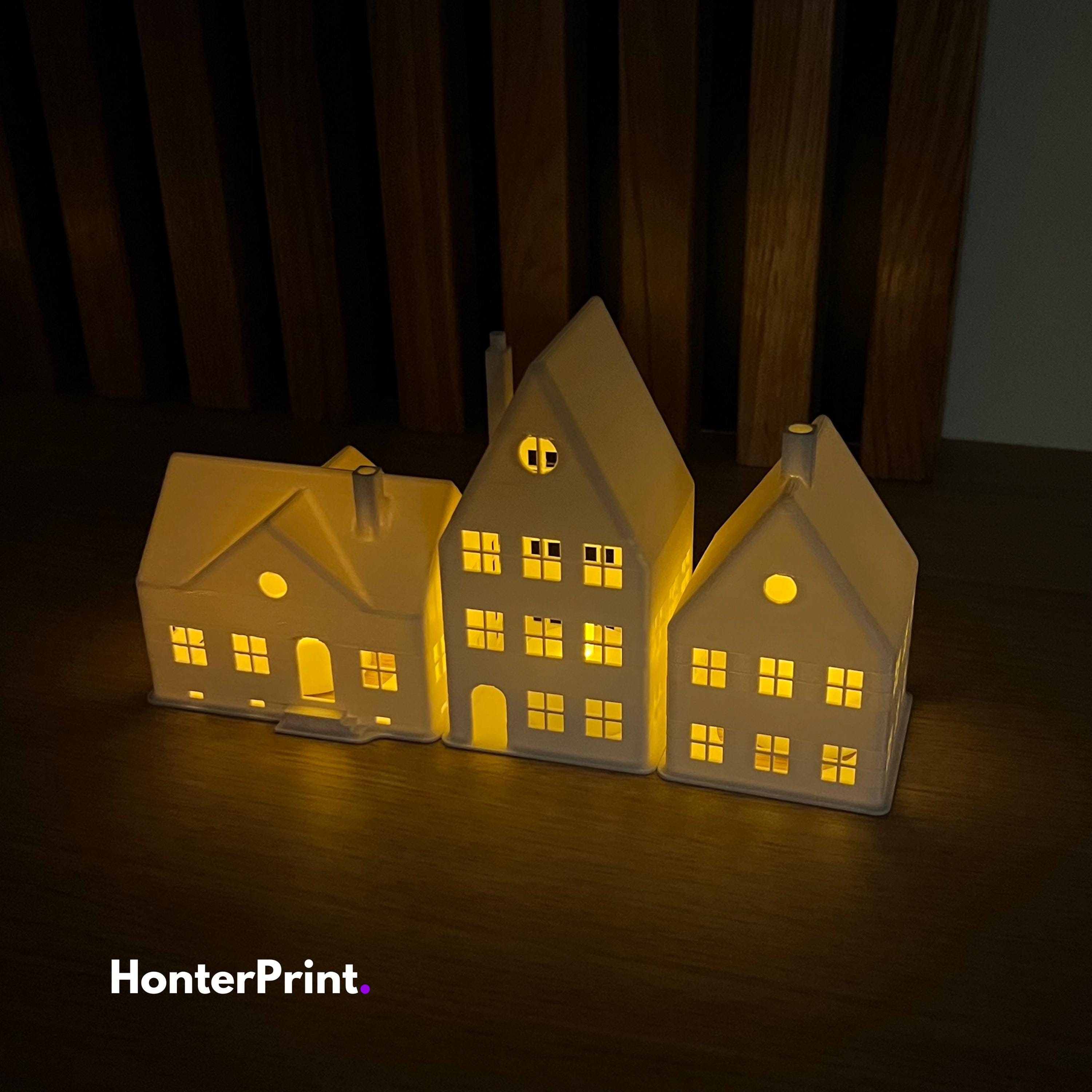 Christmas Houses 3D Stl Files, 3D Christmas Print Files, Holiday ...