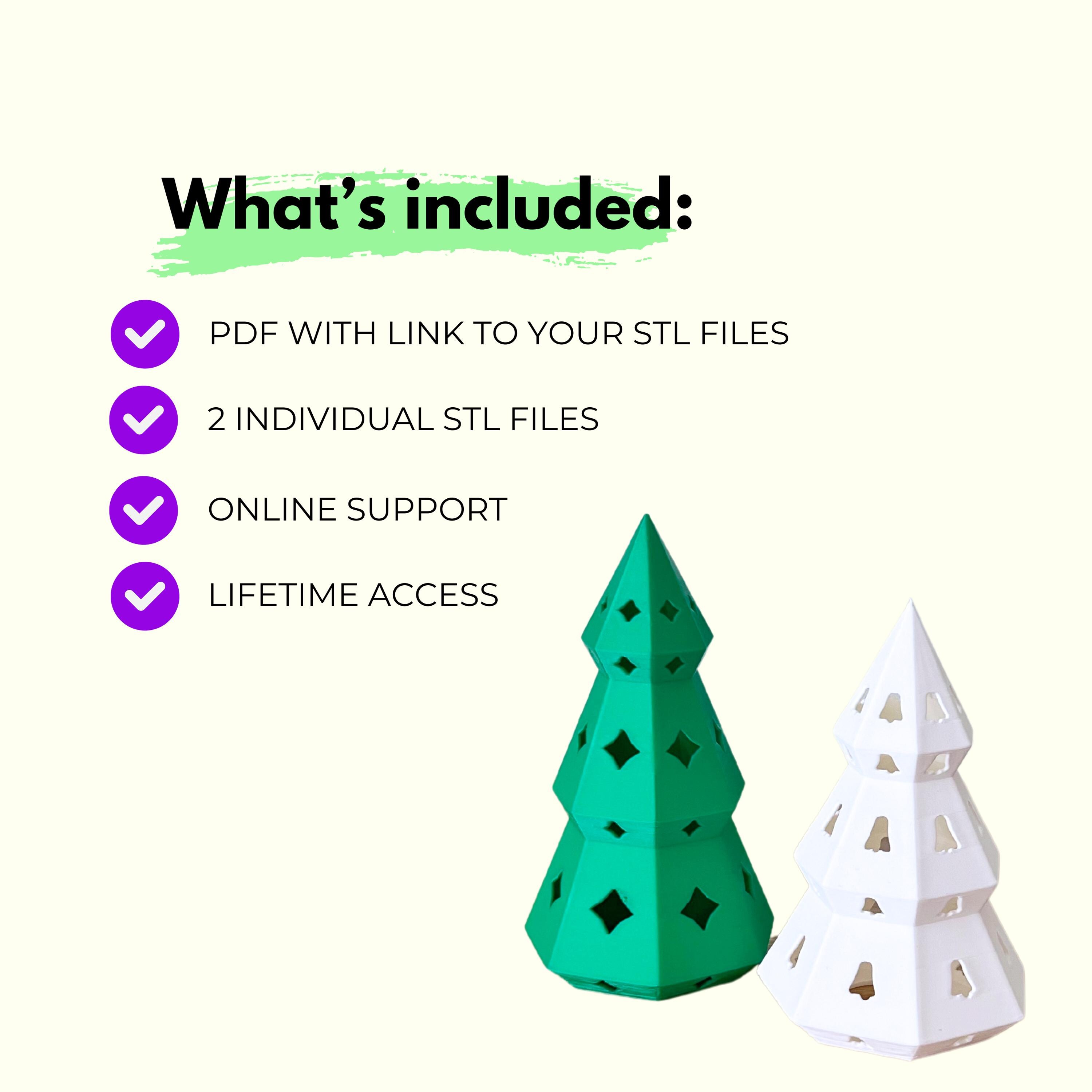 Christmas Trees 3D Stl Files, 3D Christmas Print Files, Christmas Tree ...