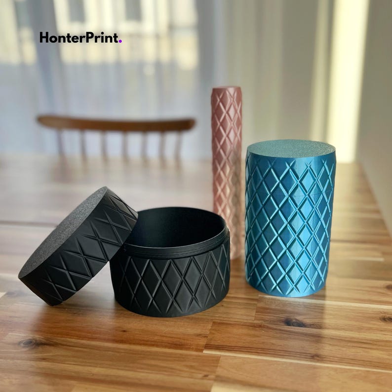 Storage Box Container Set With Screw Cap STL File for 3D Printing, 3D ...