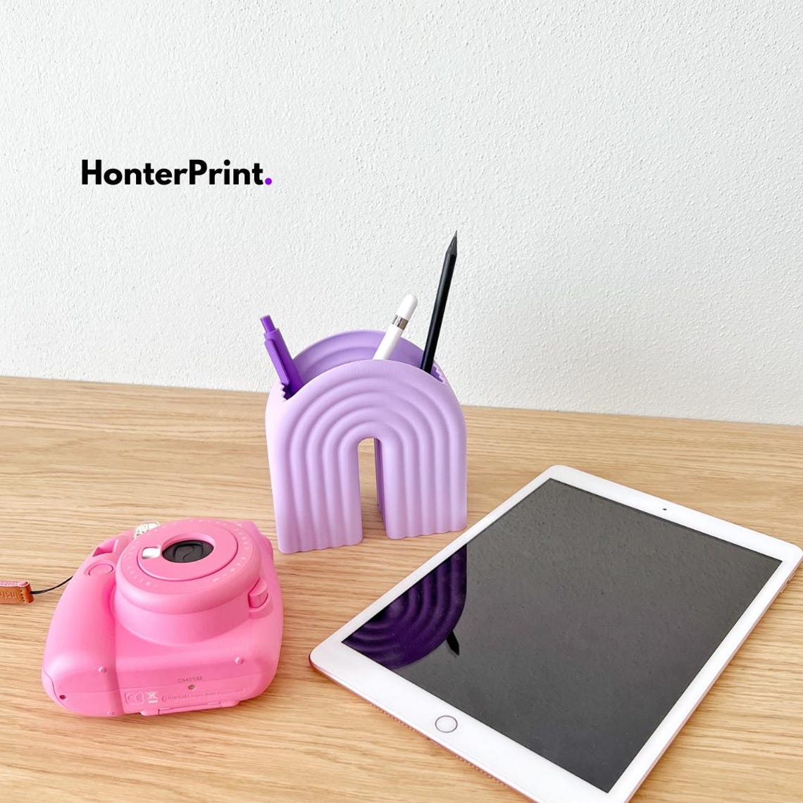 Rainbow Pen Holder STL File – 3D Printable Pencil & Brush Organizer ...