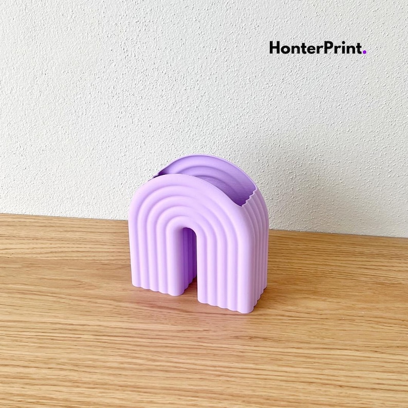 Rainbow Pen Holder STL File – 3D Printable Pencil & Brush Organizer ...