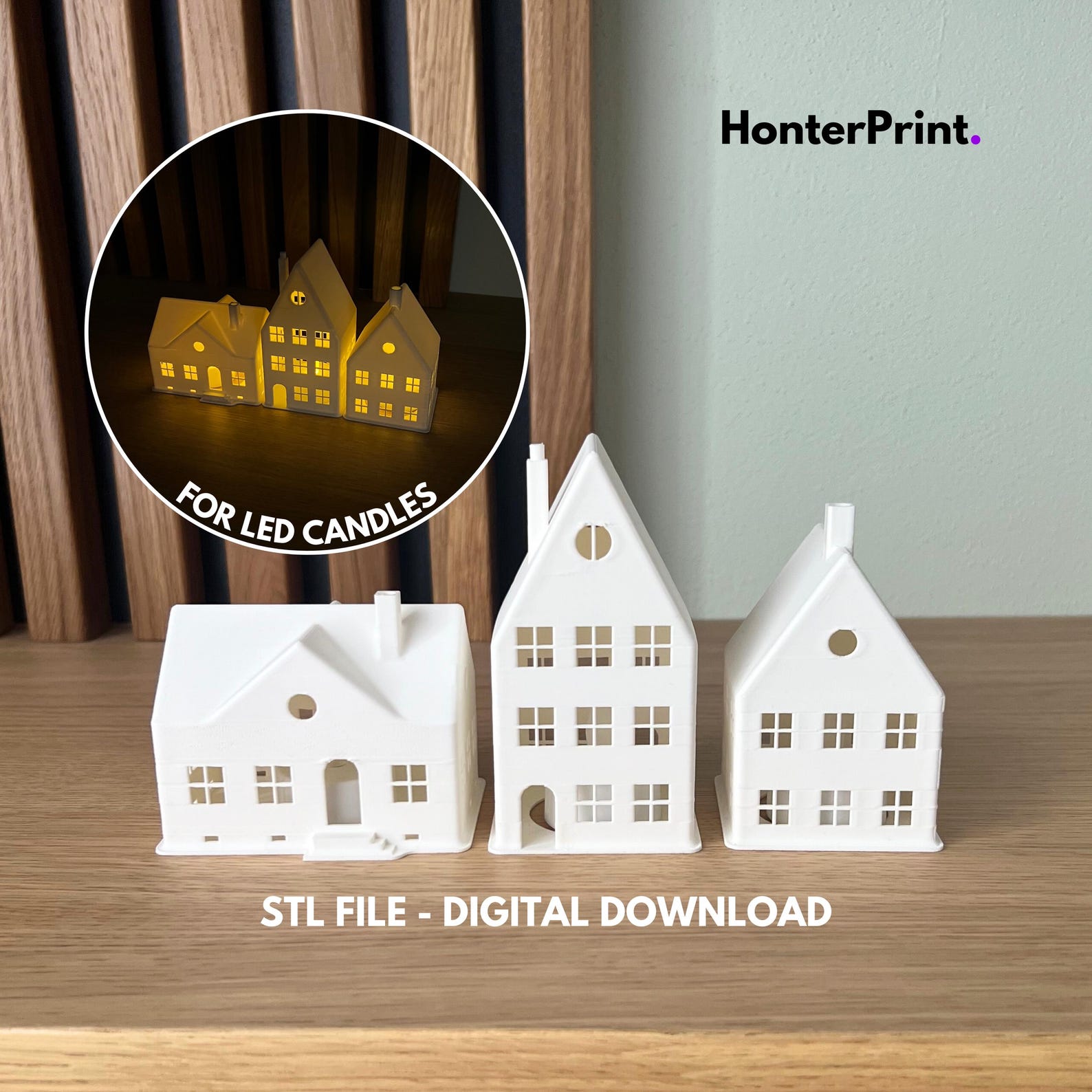 Christmas Houses 3D Stl Files, 3D Christmas Print Files, Holiday ...