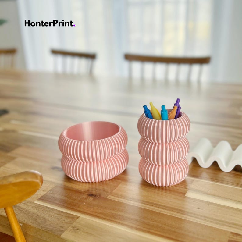 Pen Holder STL File for 3D Printing, Digital Download Pen and Pencil ...