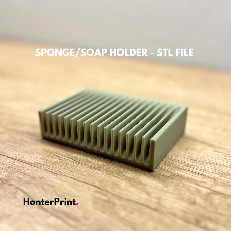 Sponge Holder 3D Stl Files, Soap Dish 3D Stl Files, Digital Download ...