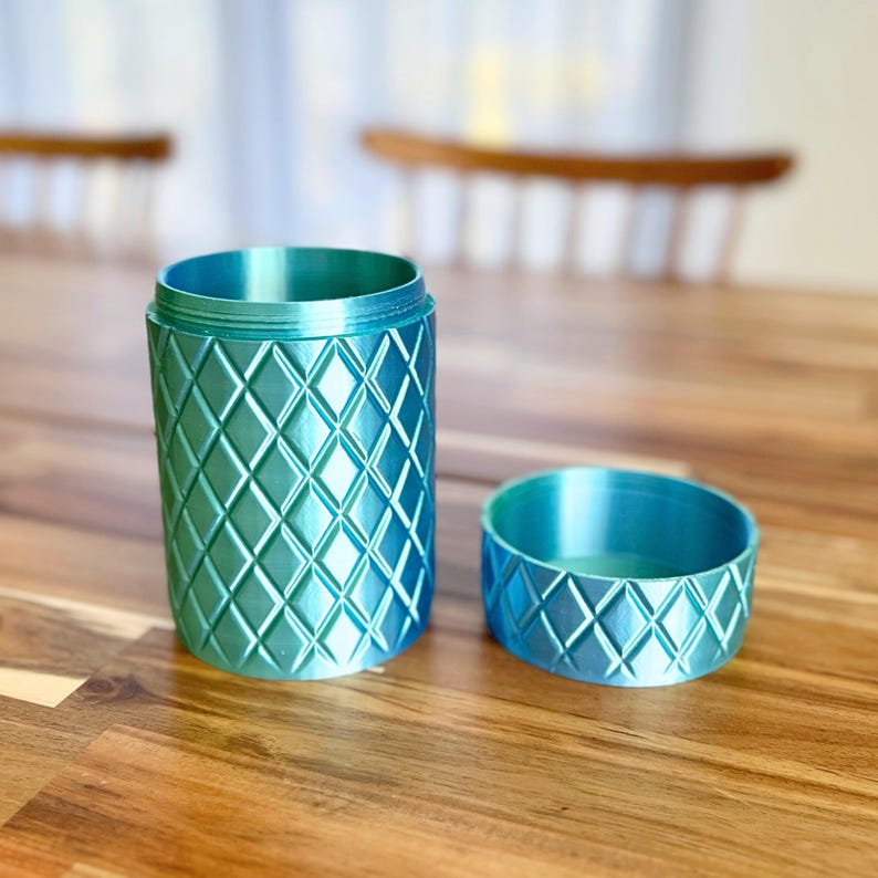 Storage Box Container With Screw Cap STL File for 3D Printing, Digital ...