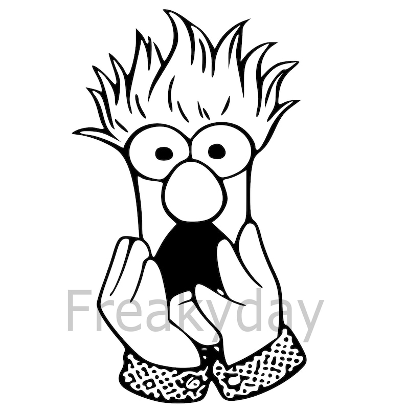 SVG - Beaker - the Lovable Lab Assistant From the Muppets - Digital ...