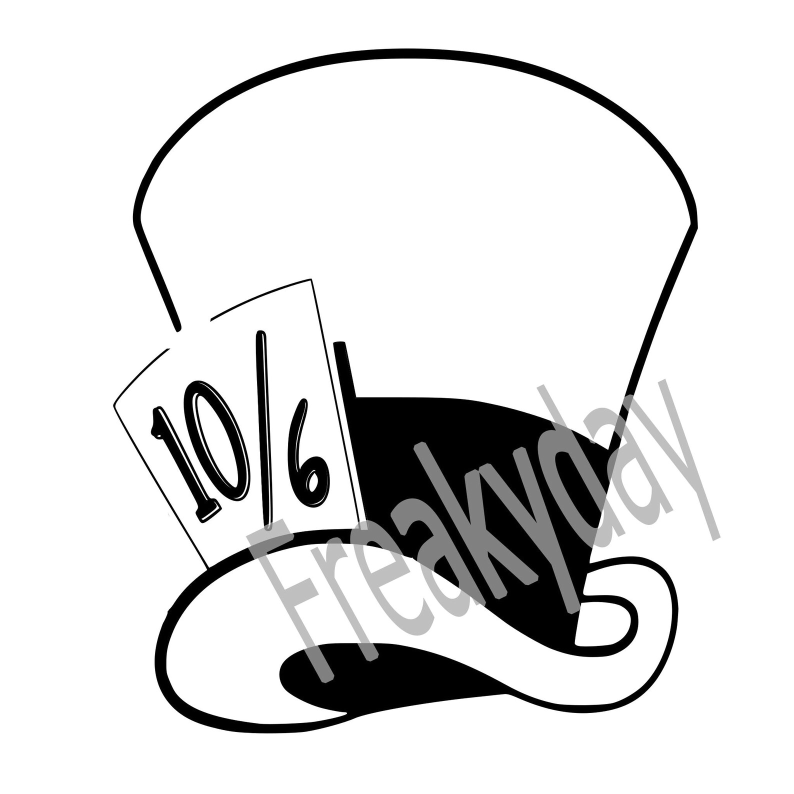 SVG - Mad Hatter Hat SVG: Alice in Wonderland Clipart (digital Download ...