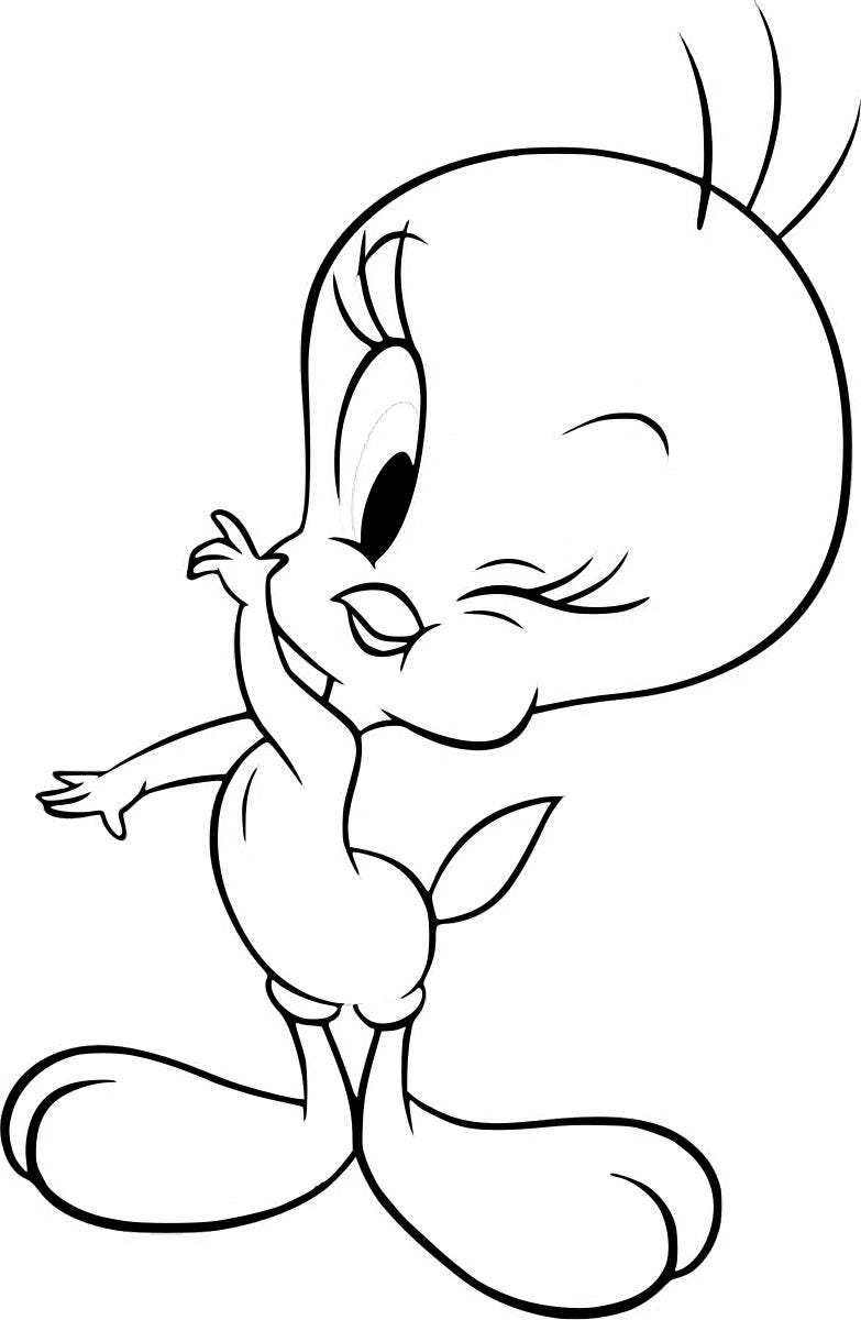 SVG Cute Tweety Bird Winking Looney Tunes Character Digital Download ...