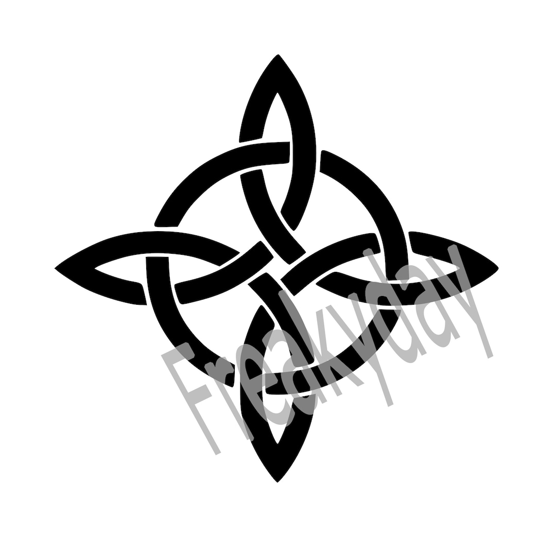 SVG - Witch's Knot Symbol - Celtic Protection Sigil - Pagan Wicca ...