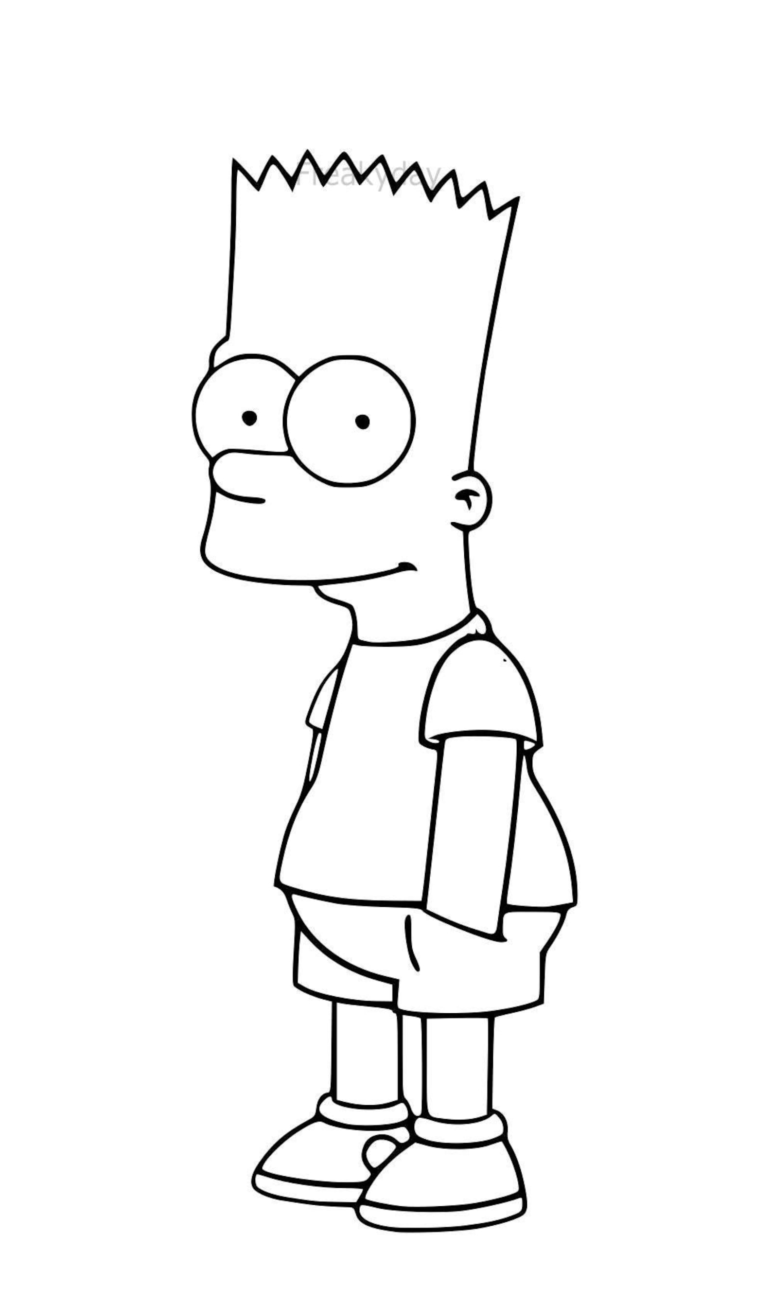 SVG - Bart Simpson - Iconic Cartoon Character Design - Digital Download ...