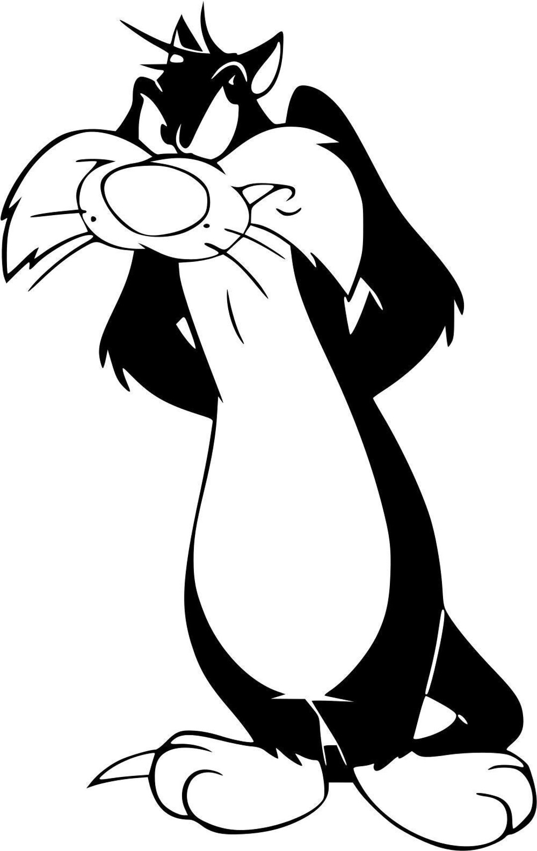 SVG - Sylvester the Cat - Iconic Looney Tunes Character - Digital ...