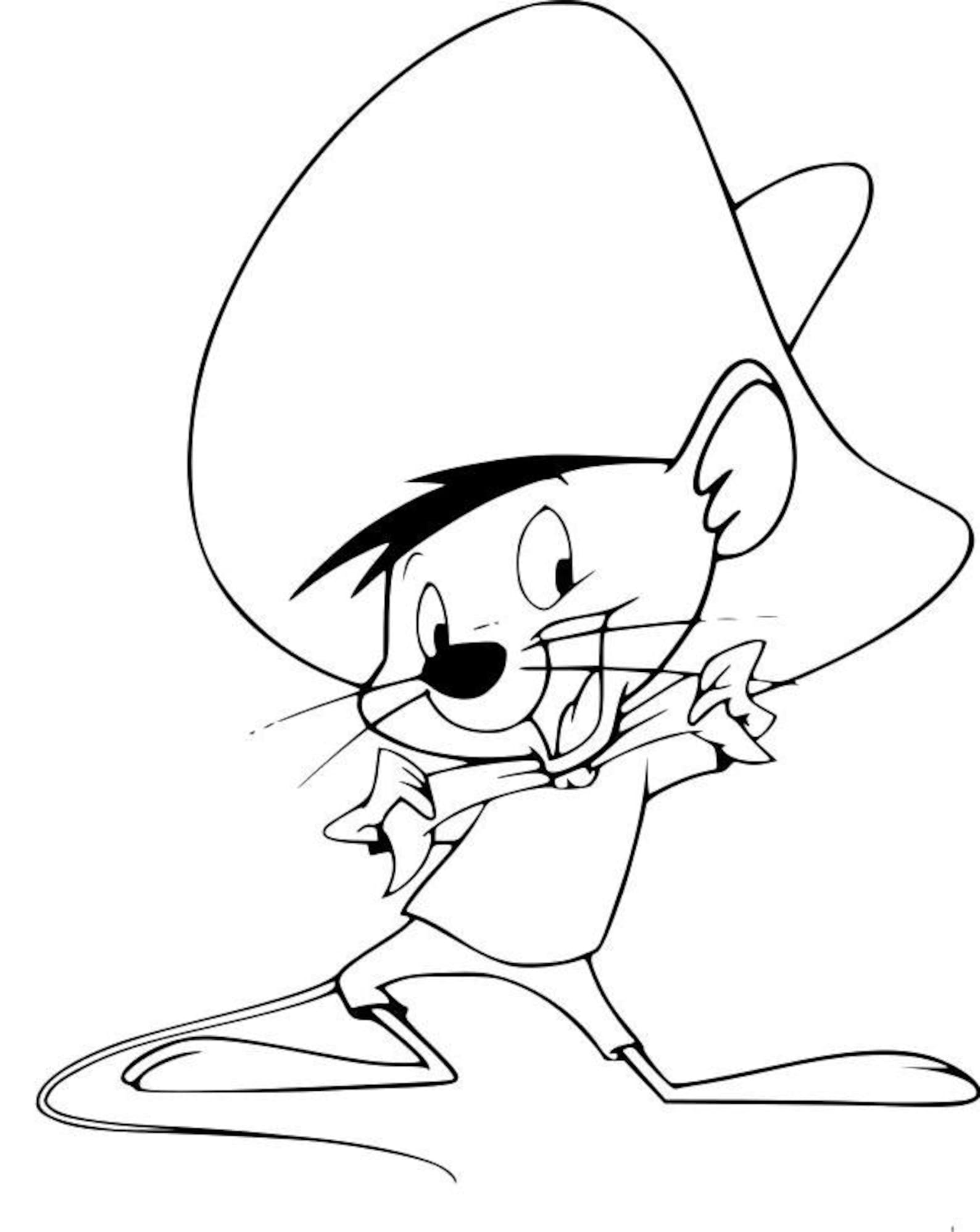 SVG - Speedy Gonzales - the Fastest Mouse in Looney Tunes - Digital ...