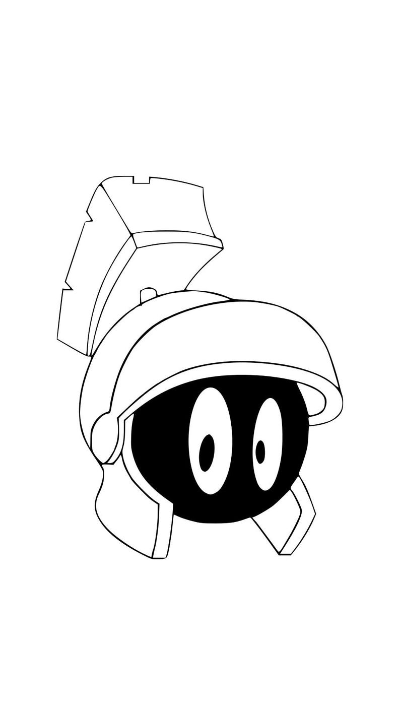 SVG - Marvin the Martian - the Iconic Looney Tunes Alien - Digital ...