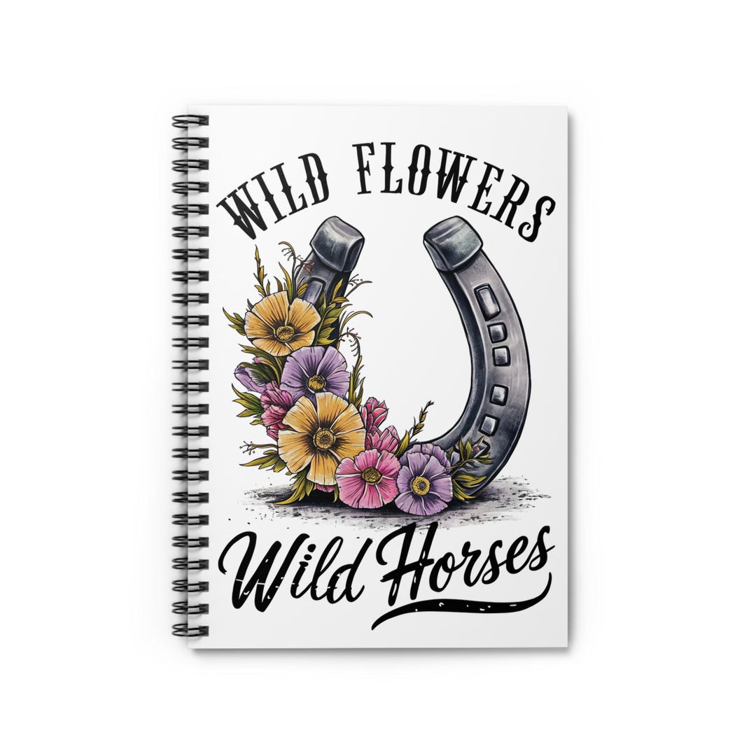 Boho Notebook, Wildflowers Wild Horses Journal, Country Music, Western ...
