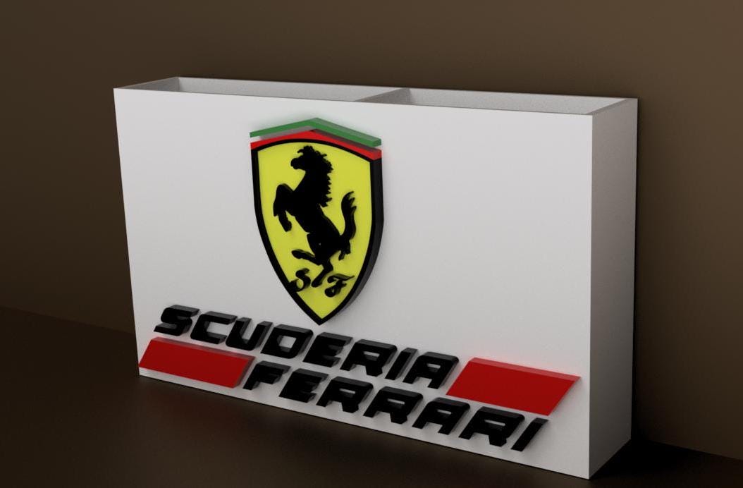 Scuderia Ferrari F1 Team, Desk, Decor, Organizer, Colecionável ...