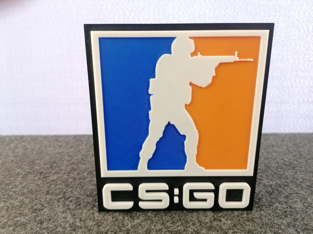 Logotipo Do Videogame CS:GO impressão 3D, Sala De Jogos, Prateleira ...