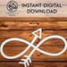 Infinity Arrow Symbol SVG DXF PNG Digital Download Files Silhouette ...