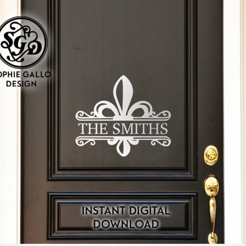 Scroll Fleur De Lis SVG Cut Files for Cricut Silhouette - Etsy