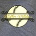 Softball Split Monogram SVG DXF PNG Digital Download Files - Etsy