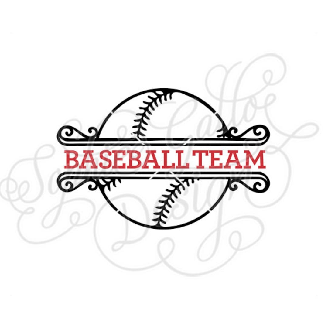 Softball Split Monogram SVG DXF PNG Digital Download Files - Etsy