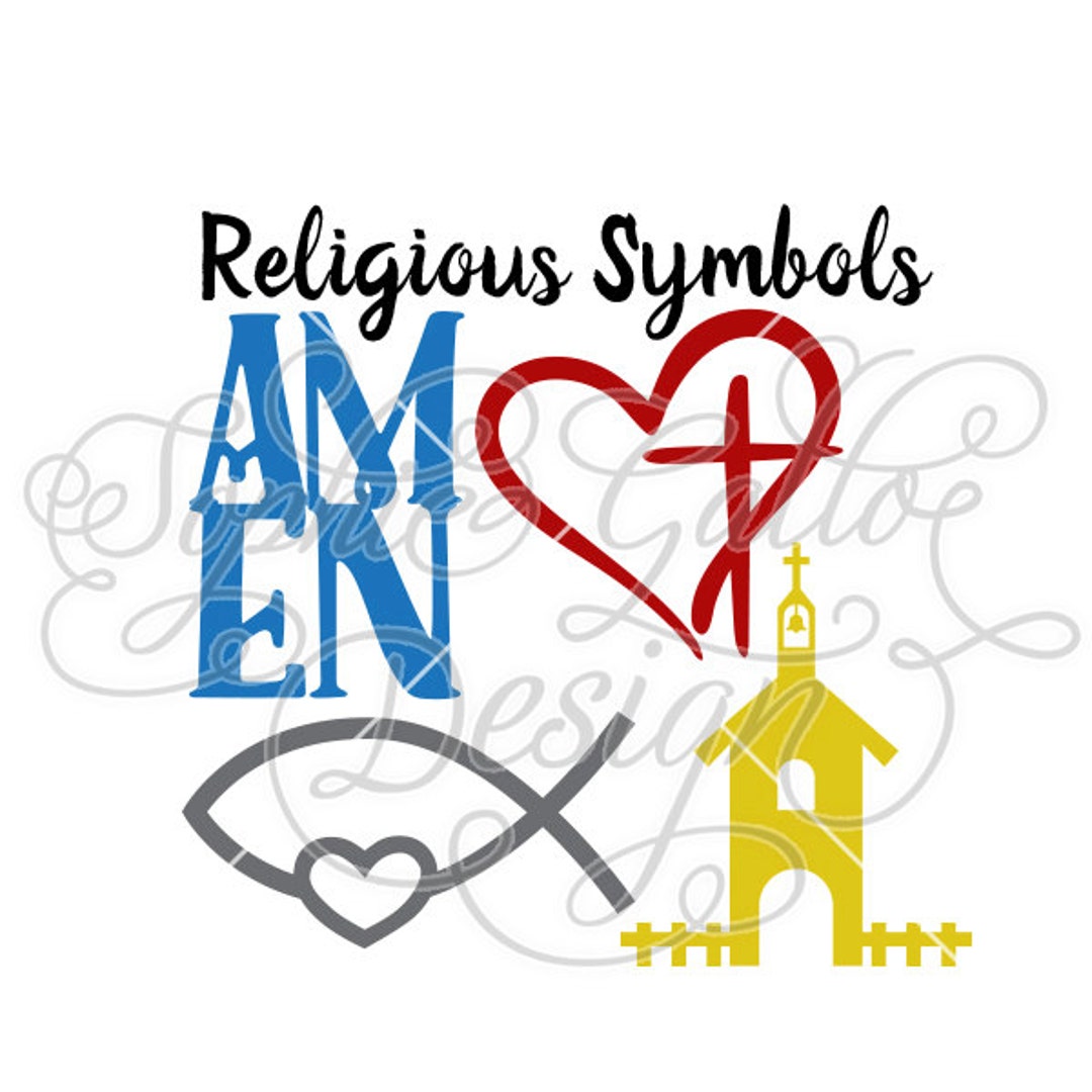 Religious Set SVG DXF Digital Download Files for Silhouette Cricut ...