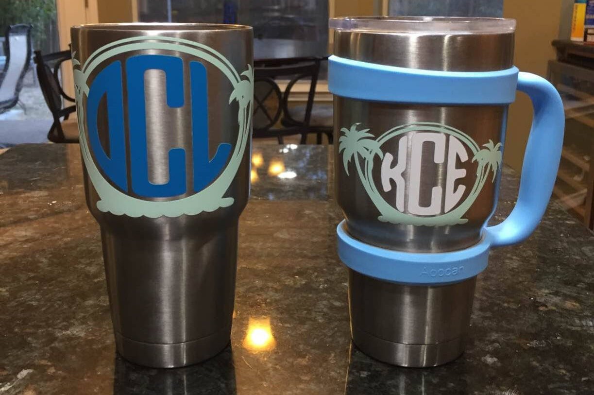 Tropical Island Monograms SVG DXF PNG Digital Download File - Etsy